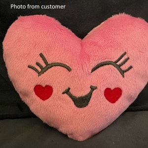 Heart Stuffie ITH Embroidery , Machine Pattern, ITH Heart Stuffie ...