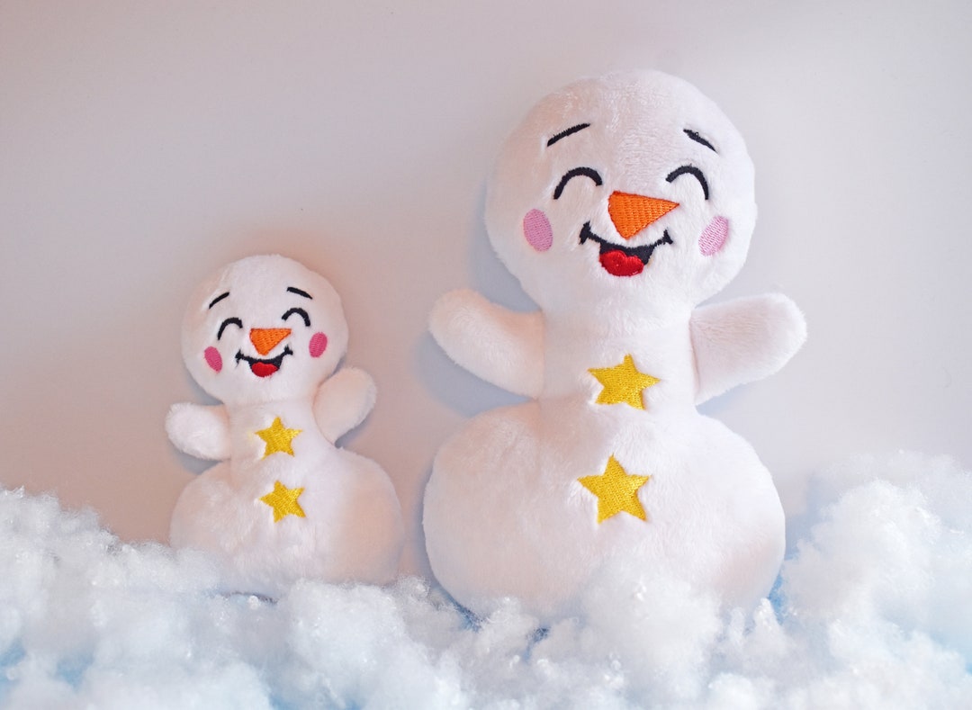 Snowman Stuffie ITH Embroidery , Machine Pattern, ITH Christmas Stuffie ...
