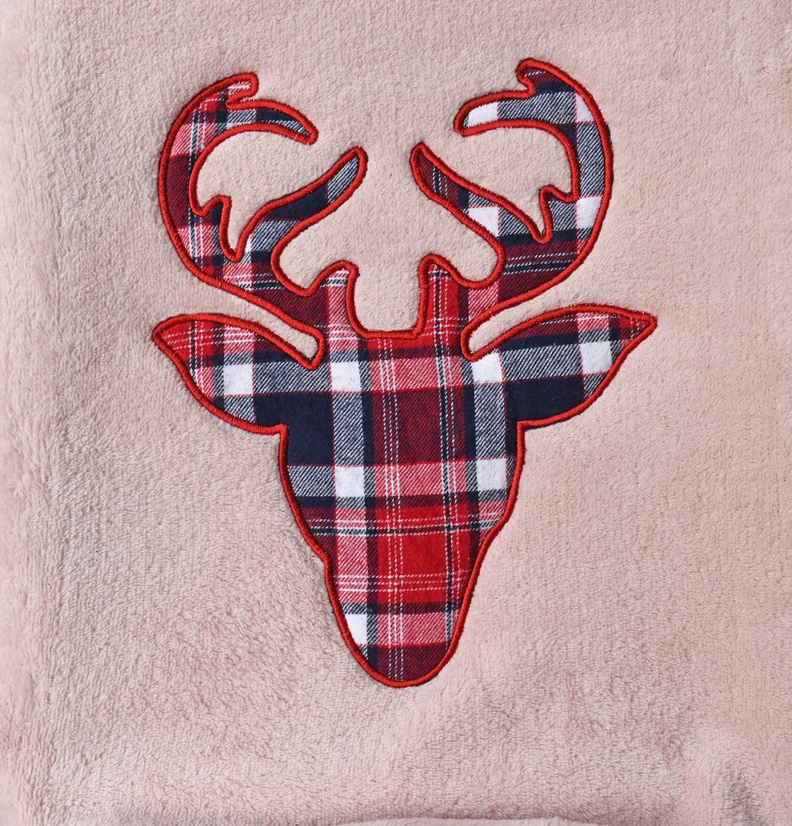 Deer Applique Embroidery Design, Christmas Reindeer Applique Embroidery ...