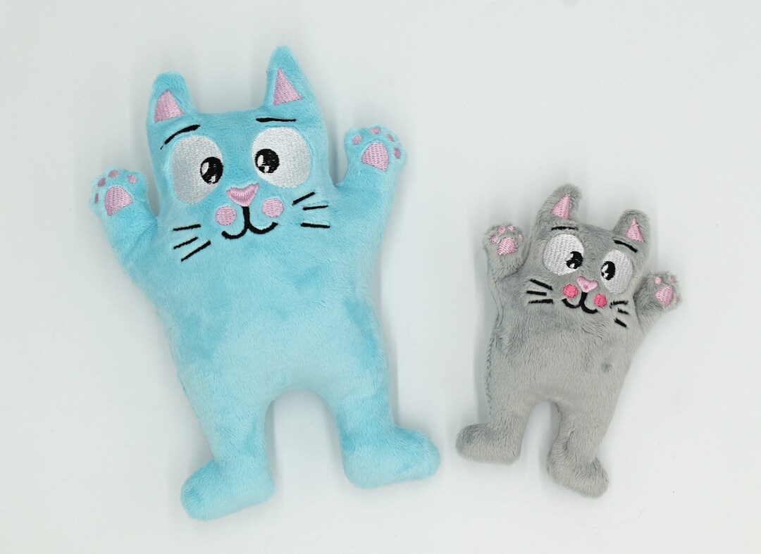Crazy Cat Kitty Stuffie ITH Embroidery , Machine Pattern, ITH Stuffie ...