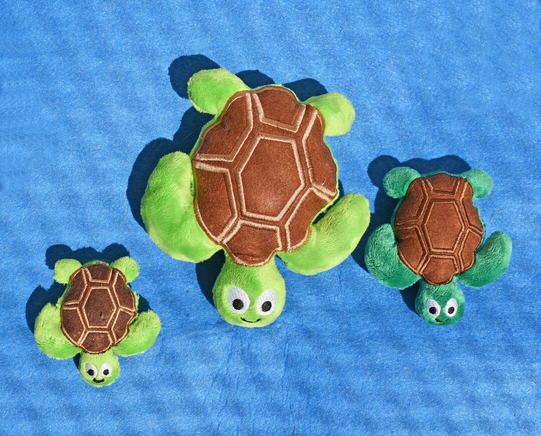 Turtle Stuffie ITH Embroidery Design 5x7, 6x10, 7x12, 8x8, 8x12 - Etsy