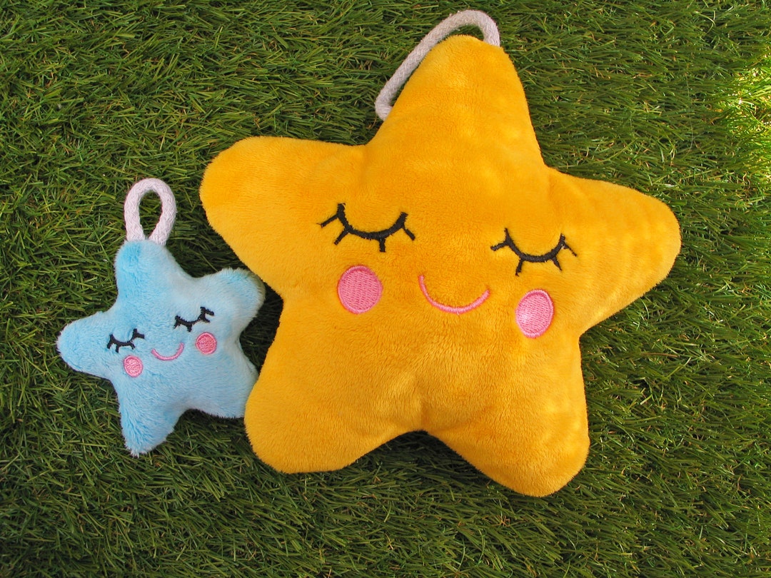 Star Embroidery Pattern, in the Hoop ITH, Softie Stuffie Plushie Kids ...