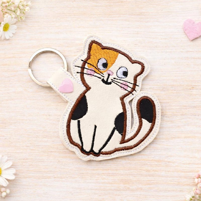 Custom Kitty Key Chain - Etsy