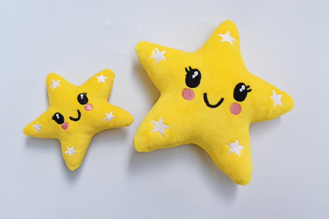 Star Embroidery Pattern, in the Hoop ITH, Softie Stuffie Plushie Kids ...