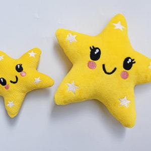 Star Embroidery Pattern, in the Hoop ITH, Softie Stuffie Plushie Kids ...