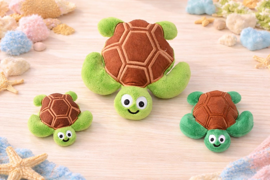 Turtle Stuffie ITH Embroidery Design 5x7, 6x10, 7x12, 8x8, 8x12 - Etsy
