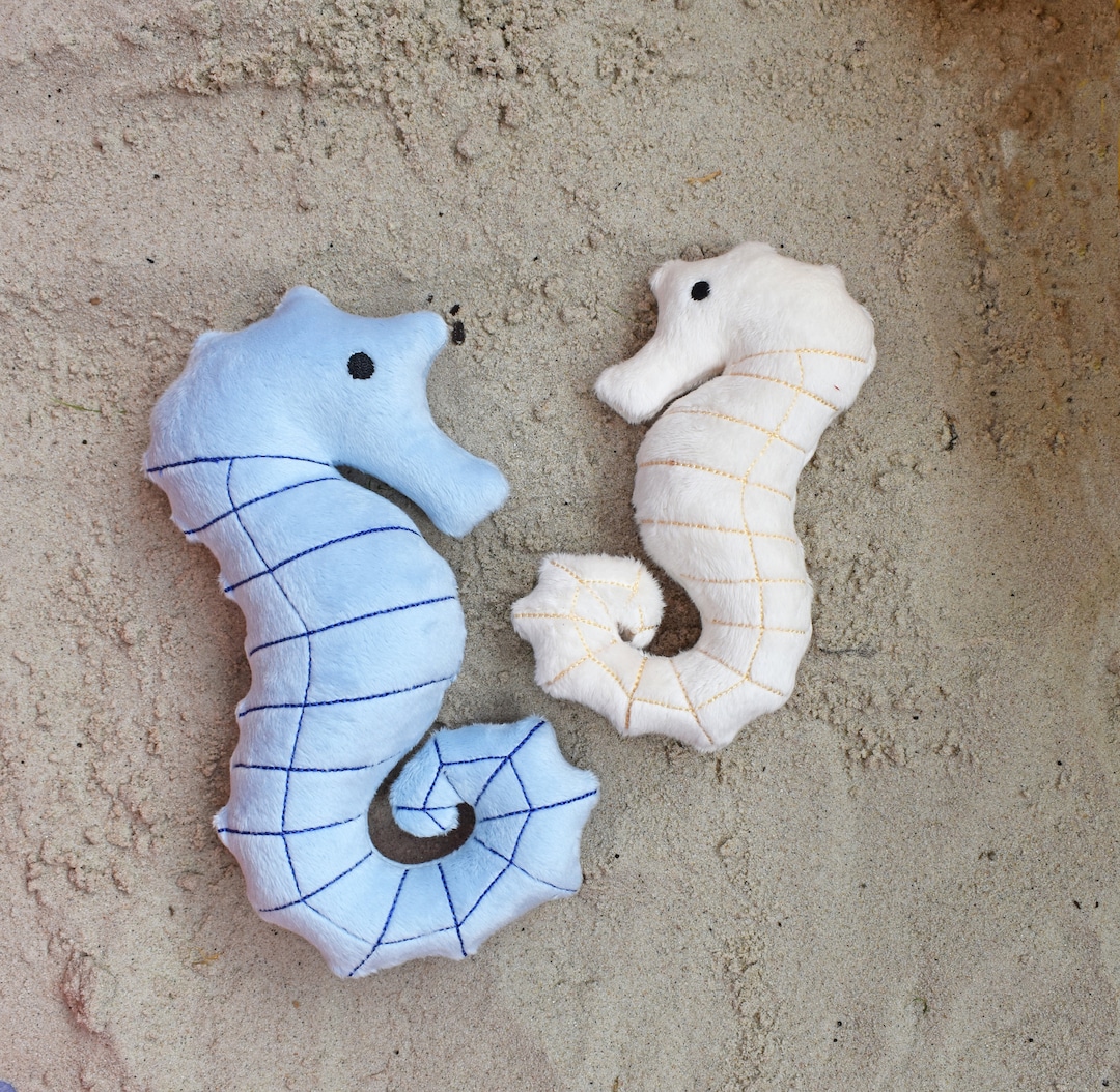 Seahorse Stuffie ITH Embroidery Design , Machine Pattern, ITH Seahorse ...