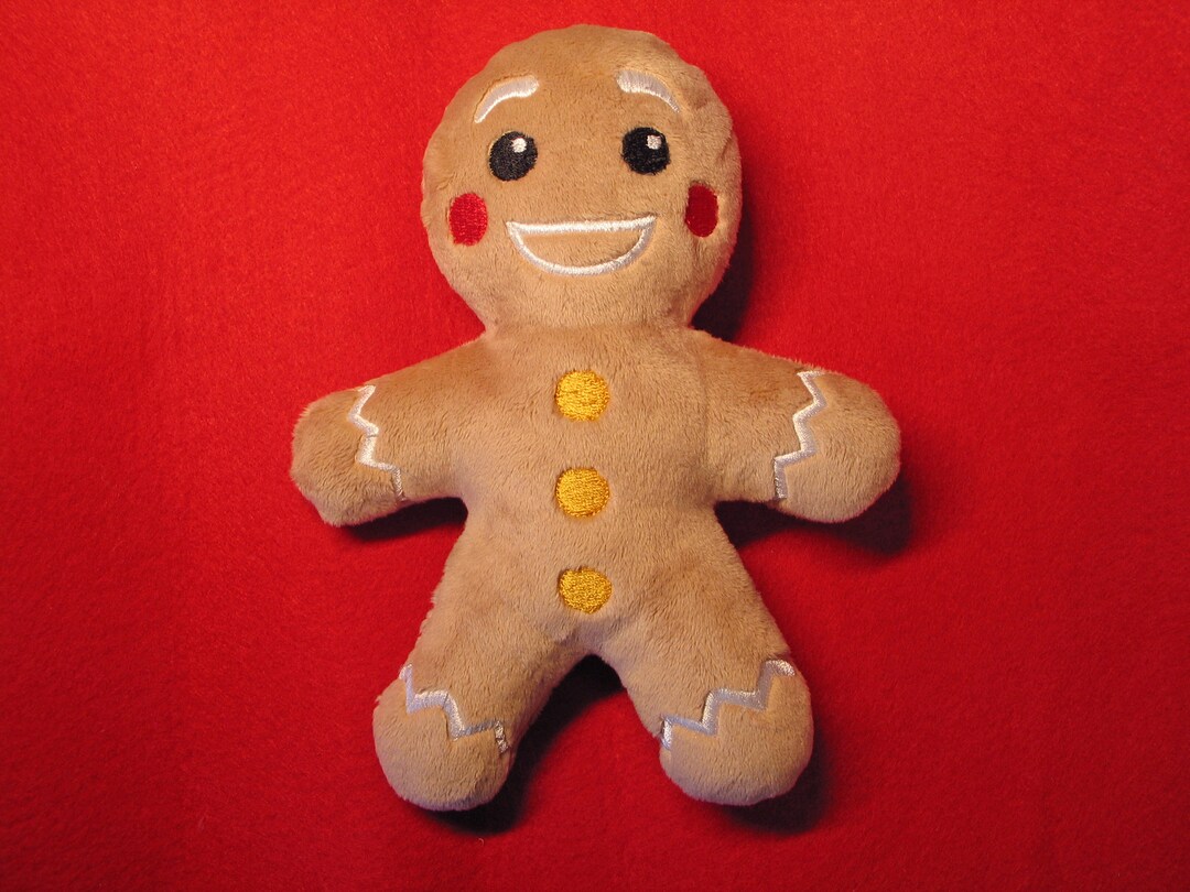 Gingerbread Man Embroidery Pattern , in the Hoop, ITH, Softie Stuffie ...