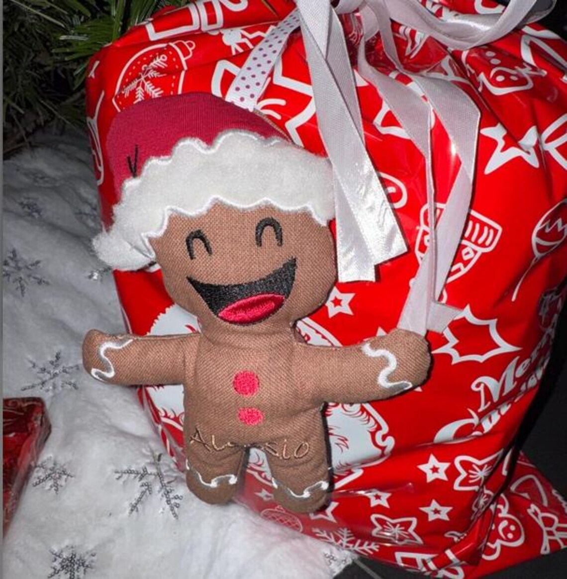 Gingerbread Man Embroidery Pattern , in the Hoop, ITH, Softie Stuffie ...