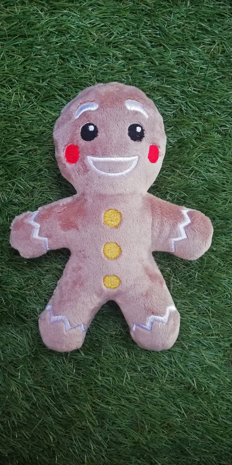 Gingerbread Man Embroidery Pattern in the Hoop ITH Softie - Etsy