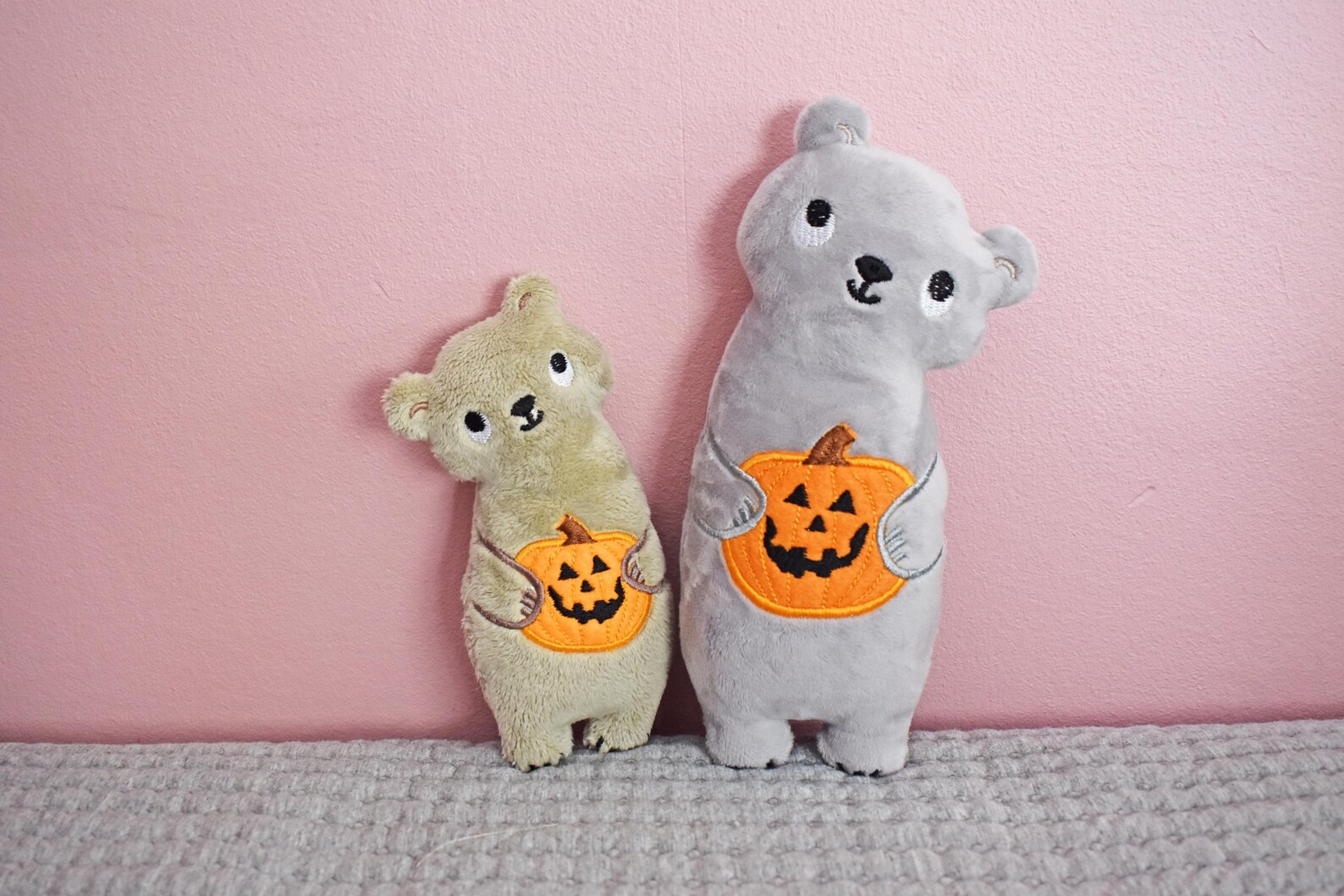 Halloween Bear Stuffie ITH Embroidery , Machine Pattern, ITH Bear ...