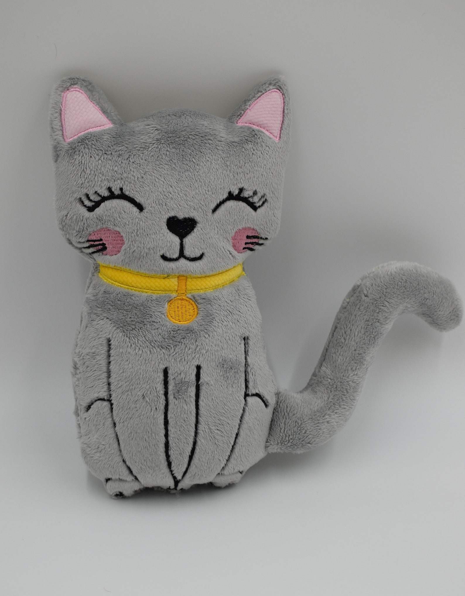 Cat Stuffie ITH Embroidery , Machine Pattern, ITH Kitten Stuffie, Cat ...