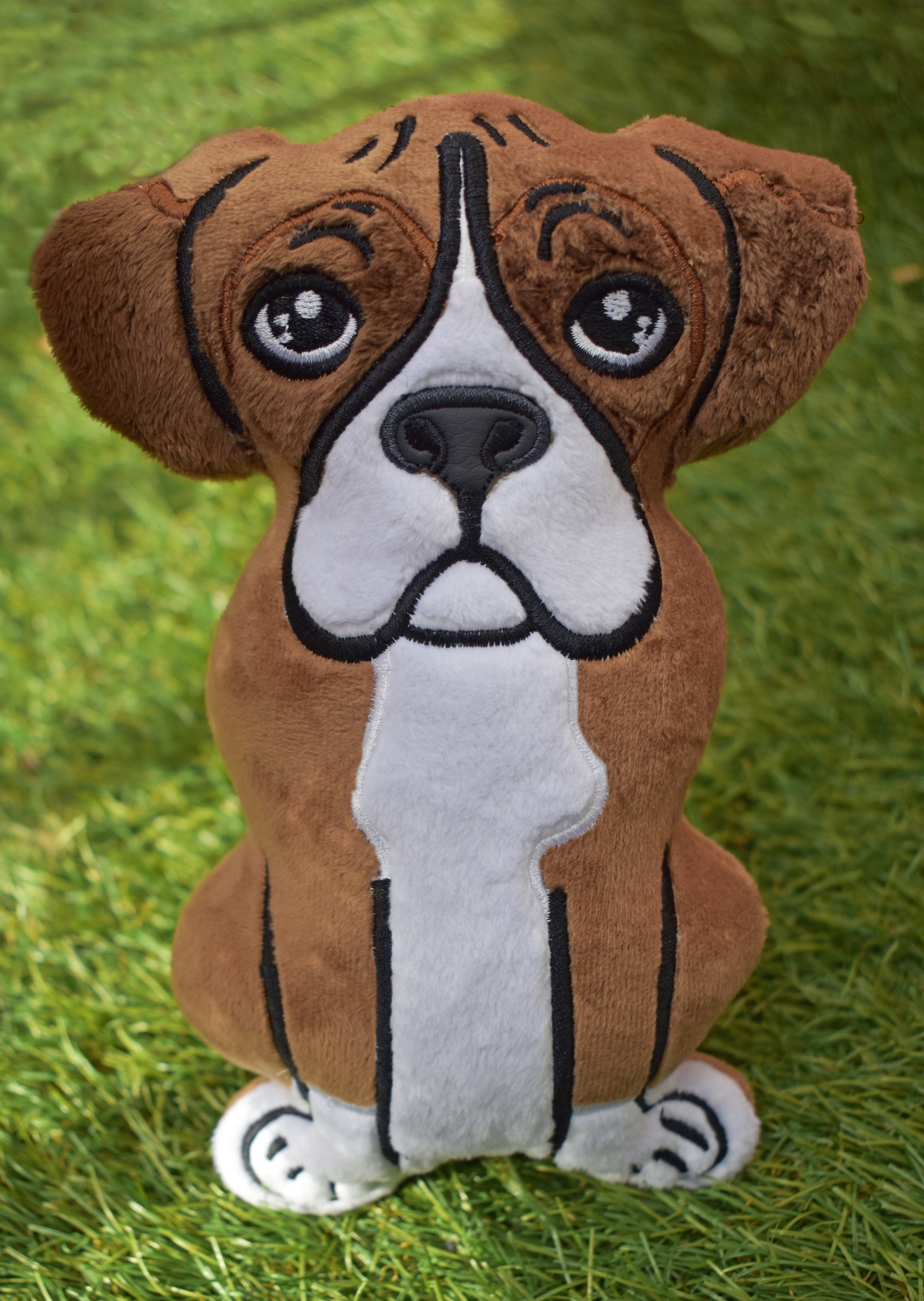 Boxer Dog Stuffie ITH Embroidery Machine Pattern ITH Boxer - Etsy