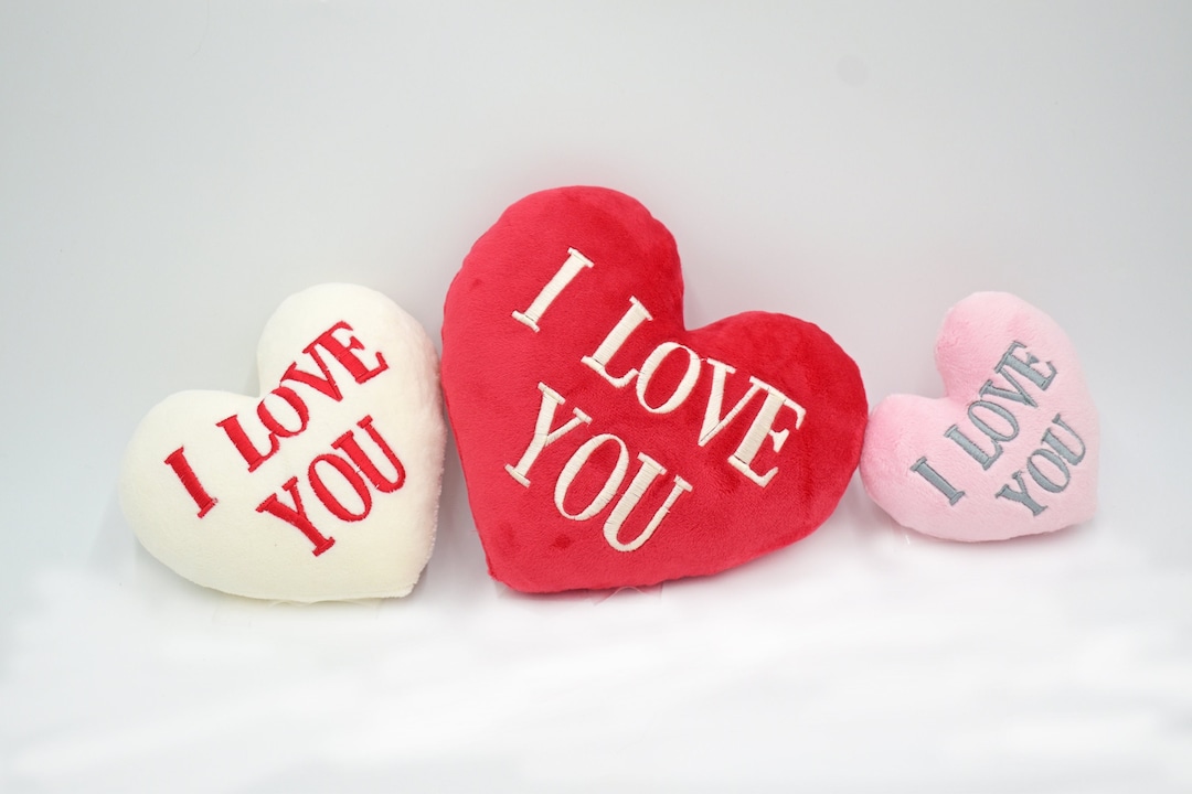 I Love You Heart Stuffie ITH Embroidery , Machine Pattern, ITH Heart ...