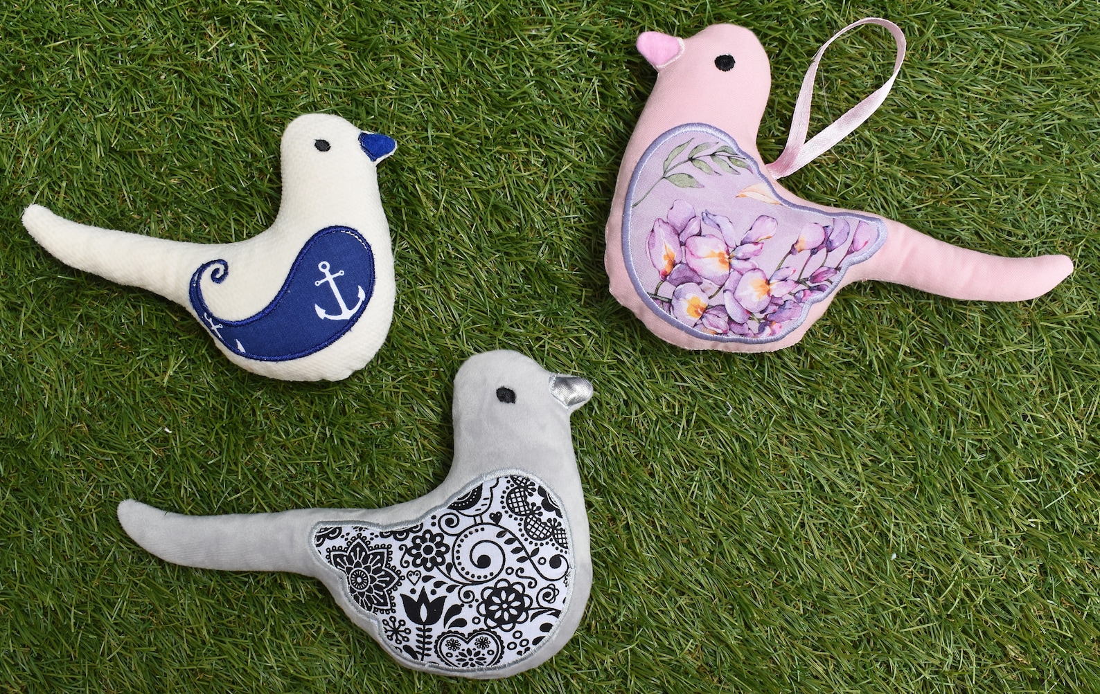 Bird Stuffie ITH Embroidery 2 Types of Wing Machine Pattern, ITH Bird ...