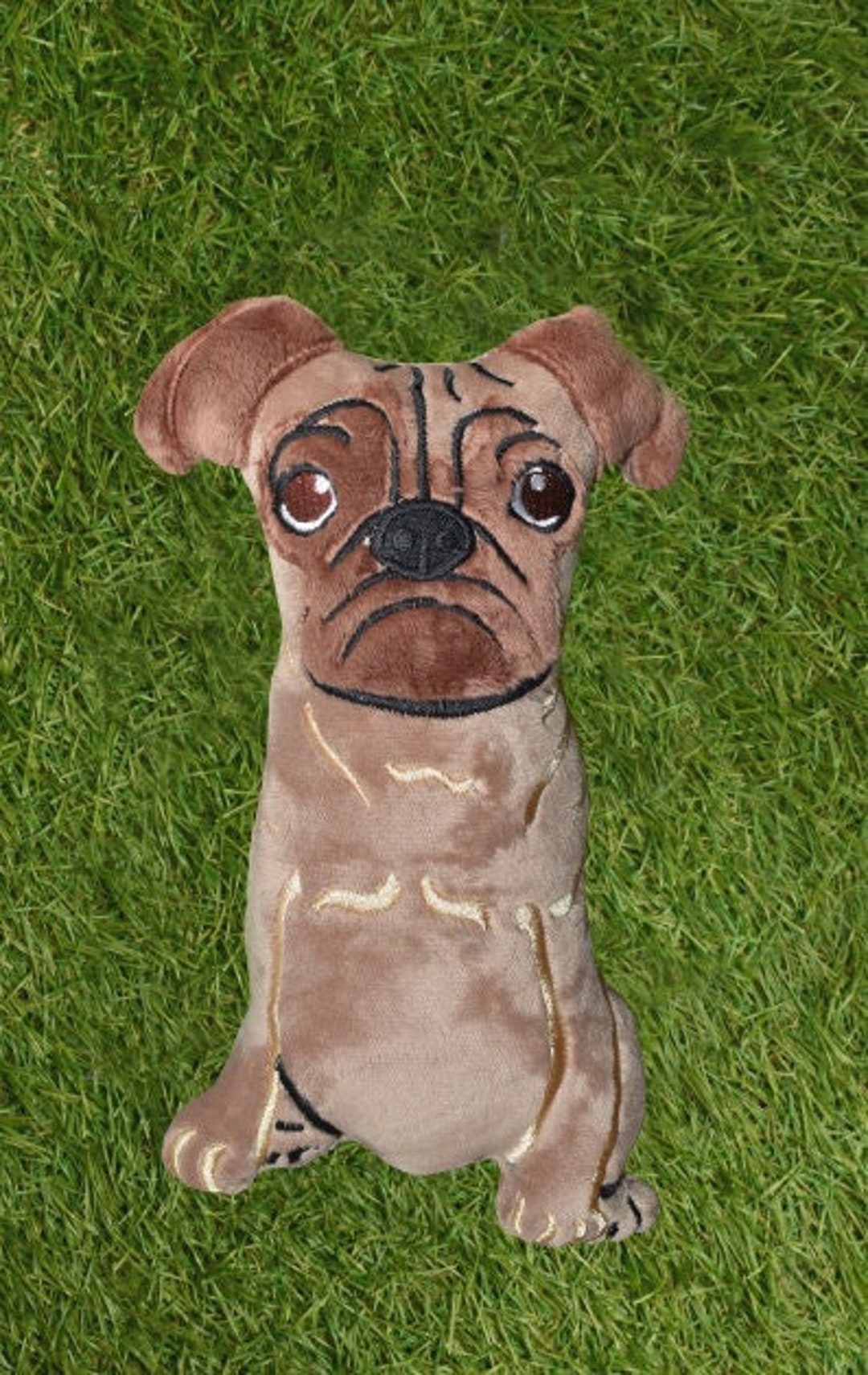 Chug Dog Breed Stuffie ITH Embroidery , Machine Pattern, ITH Pug ...