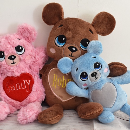 Teddy Bear Stuffie ITH Embroidery Machine Pattern ITH Bear - Etsy