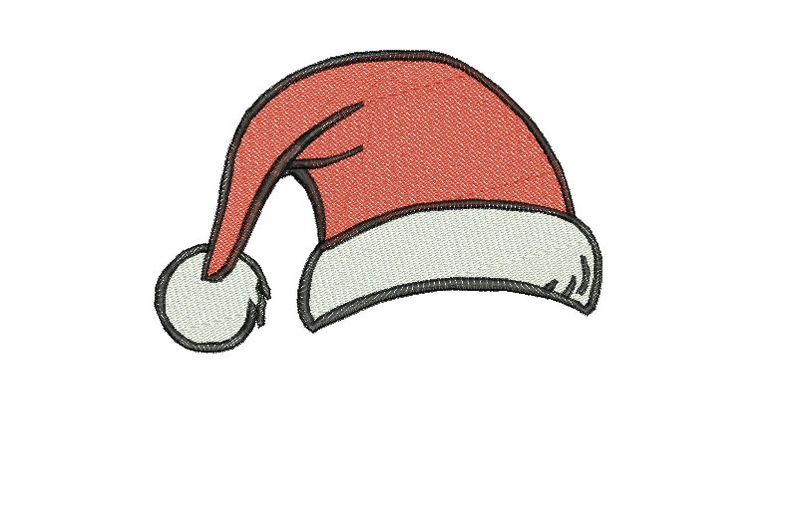 Santa Hat Embroidery Design 4x4, 5x7, 6x10 Hoop, Christmas Santa ...