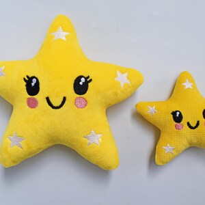 Star Embroidery Pattern, in the Hoop ITH, Softie Stuffie Plushie Kids ...