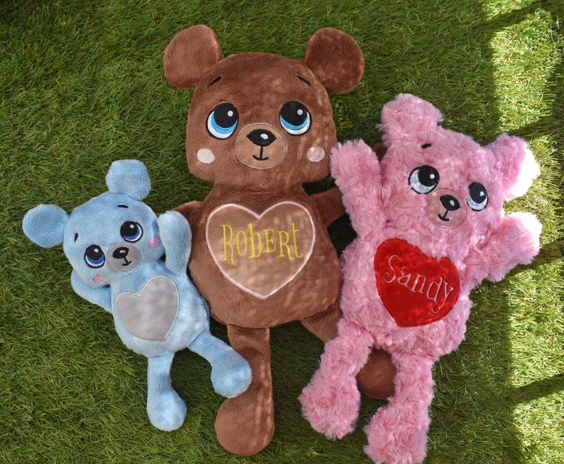 Teddy Bear Stuffie ITH Embroidery , Machine Pattern, ITH Bear Stuffie ...