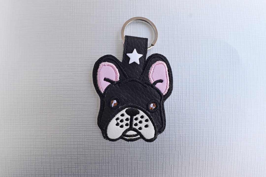 French Bulldog Snap Tab, Dog, Key Chain, Key Fob, Snap Tab, ITH ...