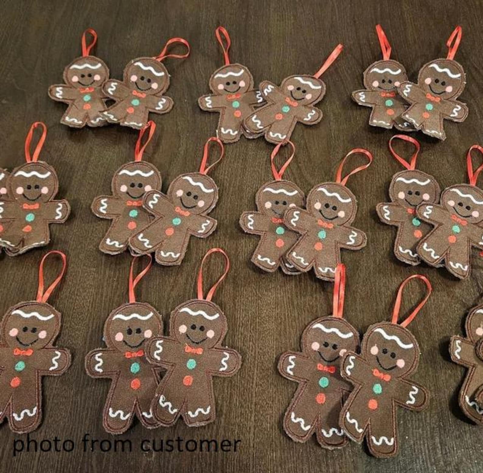 Gingerbread Man Embroidery Pattern , in the Hoop, ITH, Softie Stuffie ...