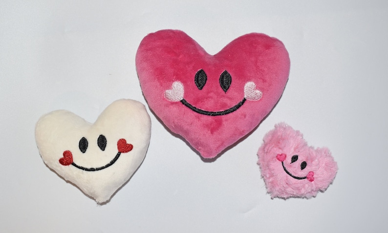 Heart Stuffie ITH Embroidery Machine Pattern ITH Heart - Etsy