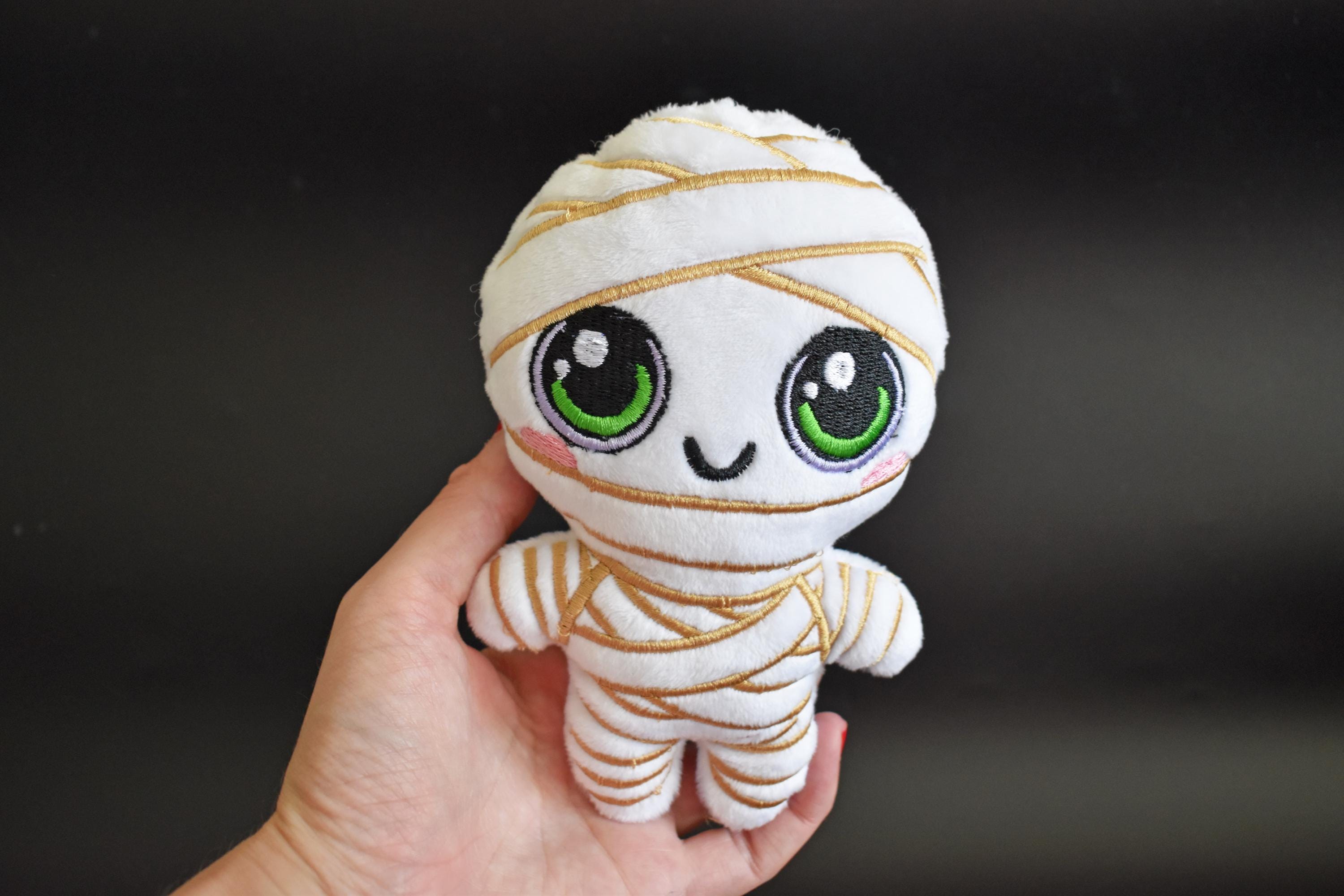 Mummy Machine Embroidery Design, Halloween ITH Stuffie Embroidery ...