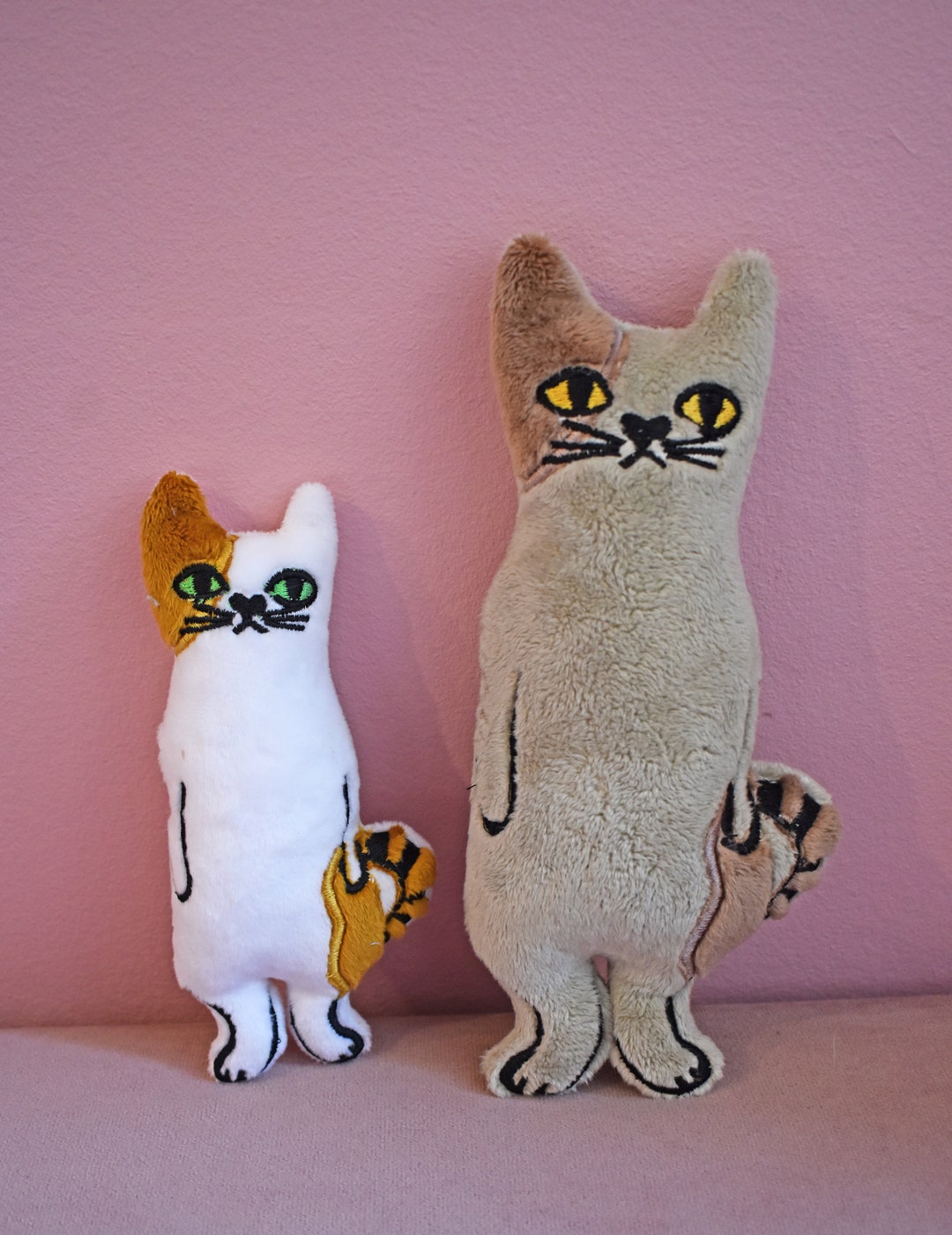 Kitty Stuffie ITH Embroidery , Machine Pattern, ITH Stuffie, Kitten ...