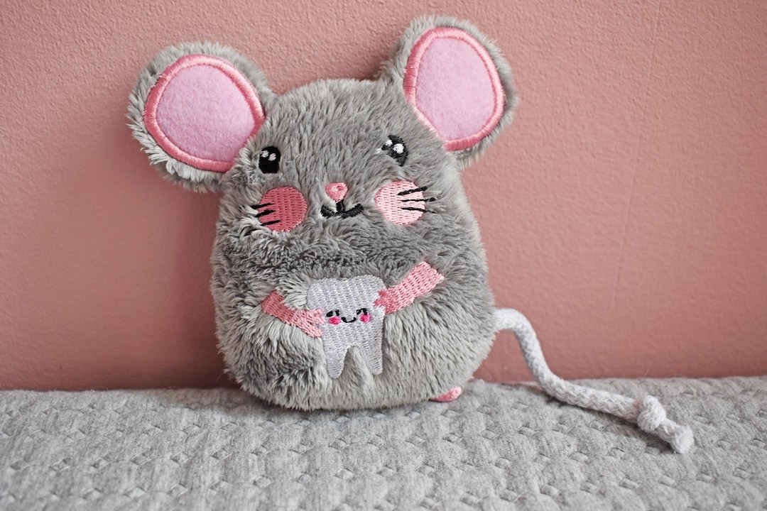 Mouse Stuffie ITH Embroidery Design, Machine Pattern, ITH Mouse Stuffie ...