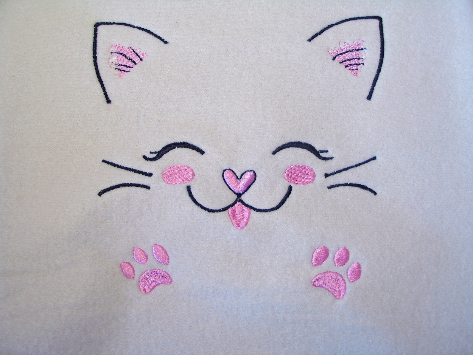 Cat Kitty Kitten Embroidery Designbaby Girl Decor Toddler - Etsy