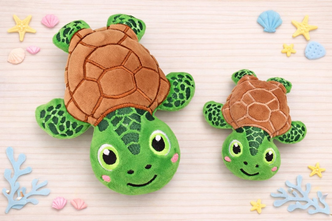 Turtle Stuffie ITH Embroidery Design 5x7, 6x10, 7x12, 8x8, 8x12 - Etsy