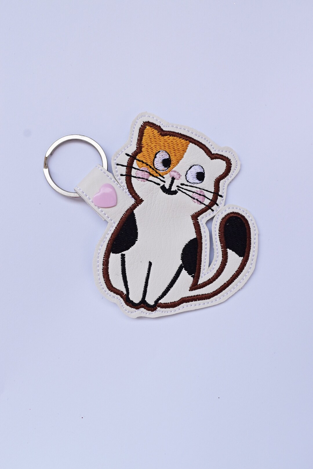 Calico Cat Kitty Snap Tab, Cat, Key Chain, Key Fob, Snap Tab, ITH ...