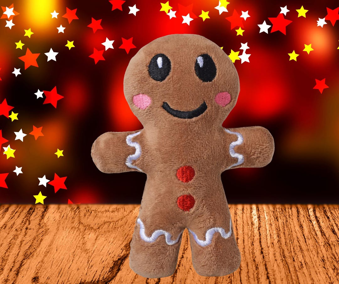 Gingerbread Man Embroidery Pattern , in the Hoop, ITH, Softie Stuffie ...