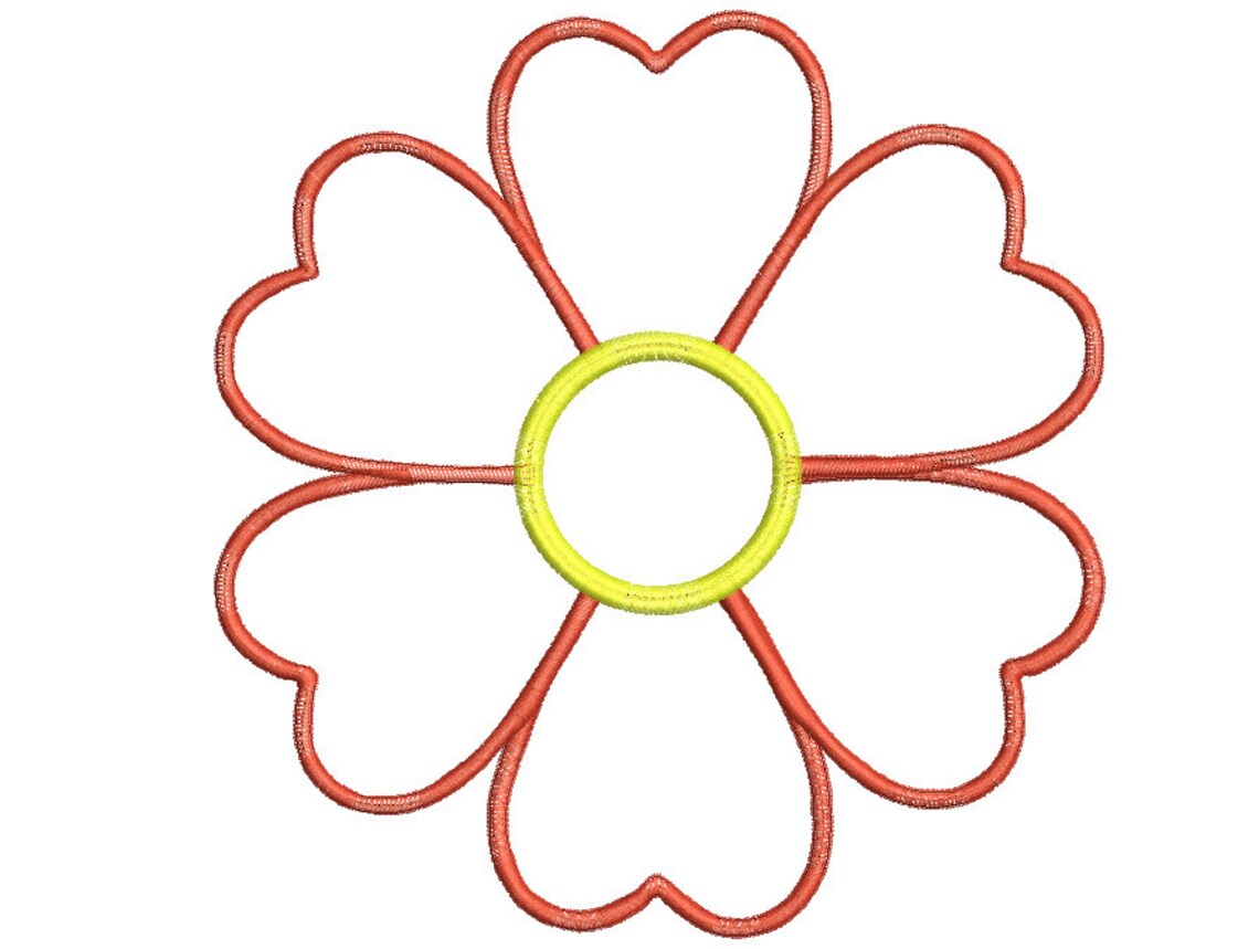 Flower Applique Embroidery Design Ith,embroidery Design,embroidery ...
