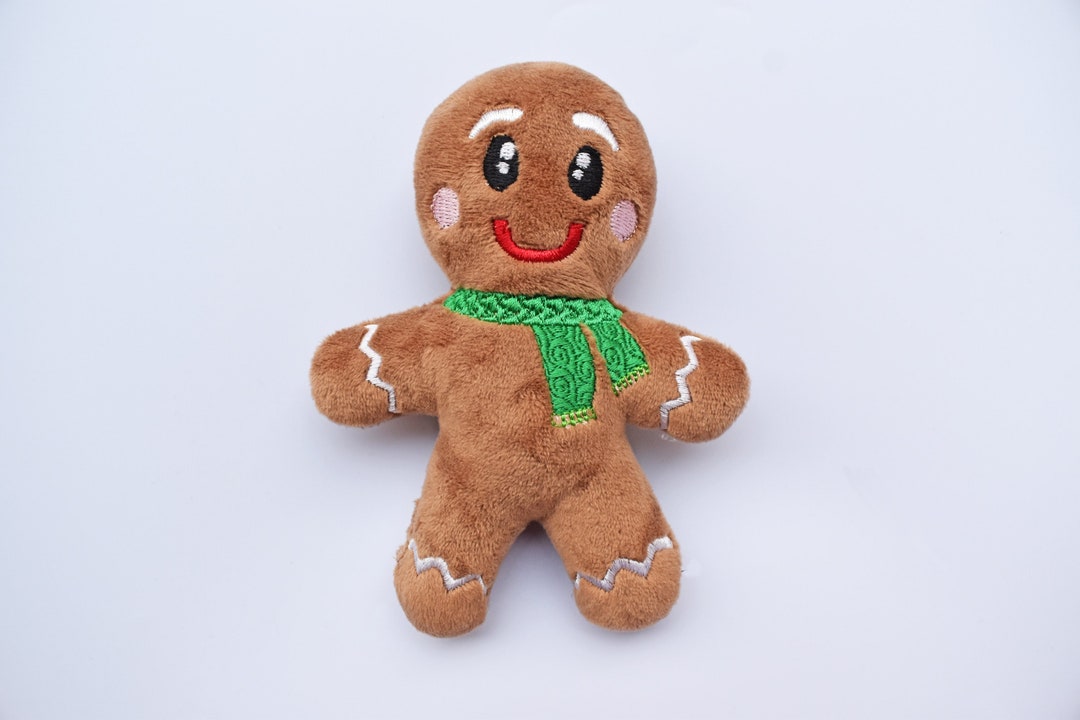 Gingerbread Man in Scarf Embroidery Pattern , in the Hoop, ITH, Softie ...