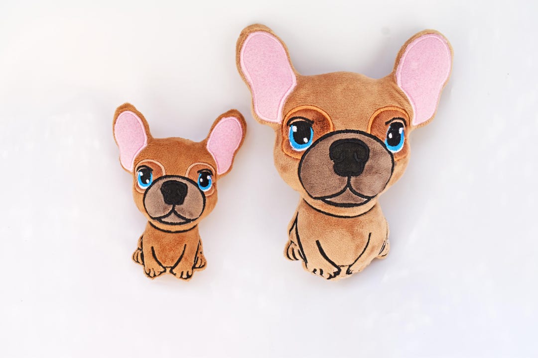 French Bulldog Dog Stuffie ITH Embroidery , Machine Pattern, ITH Dog ...