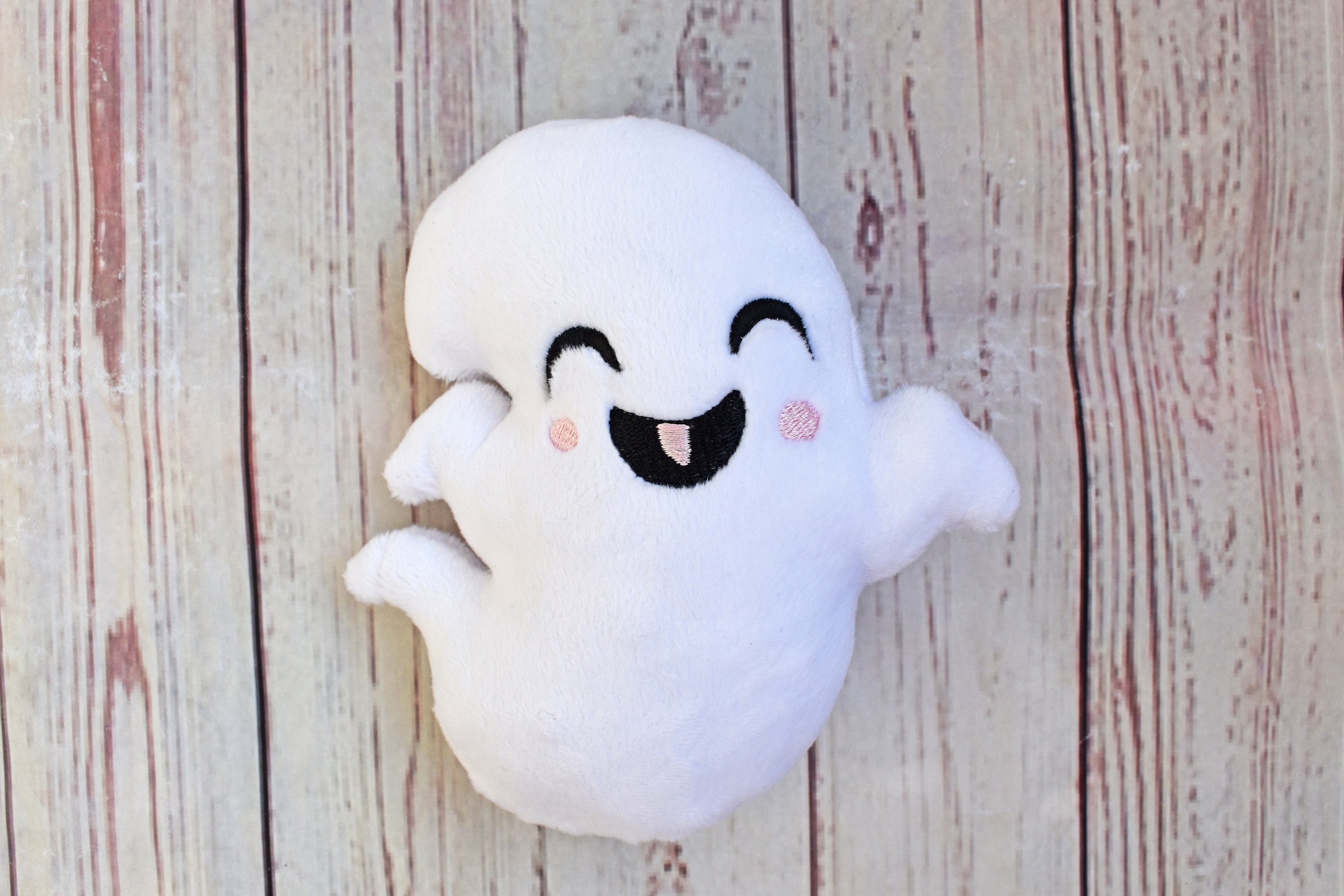 Ghost Stuffie ITH Embroidery , Halloween Machine Pattern, ITH Ghost ...
