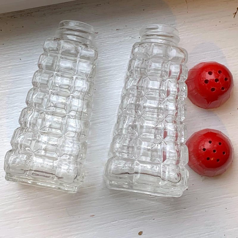 Vintage Cut Glass Salt - Etsy