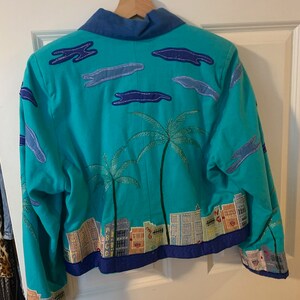 Vintage Patchington 90s/00s Palm Tree Blazer / Cityscape Jacket Y2K - Etsy