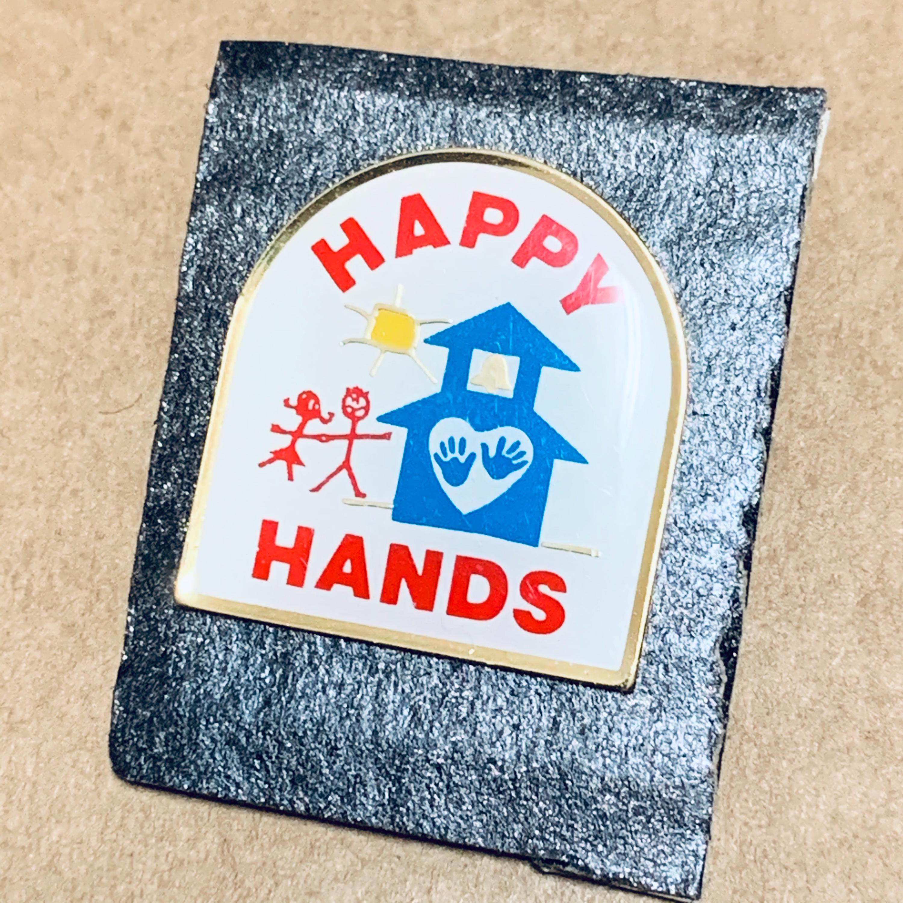 Vintage Happy Hands Enamel Pin / Hat Tie Tack / Lapel Pin - Etsy