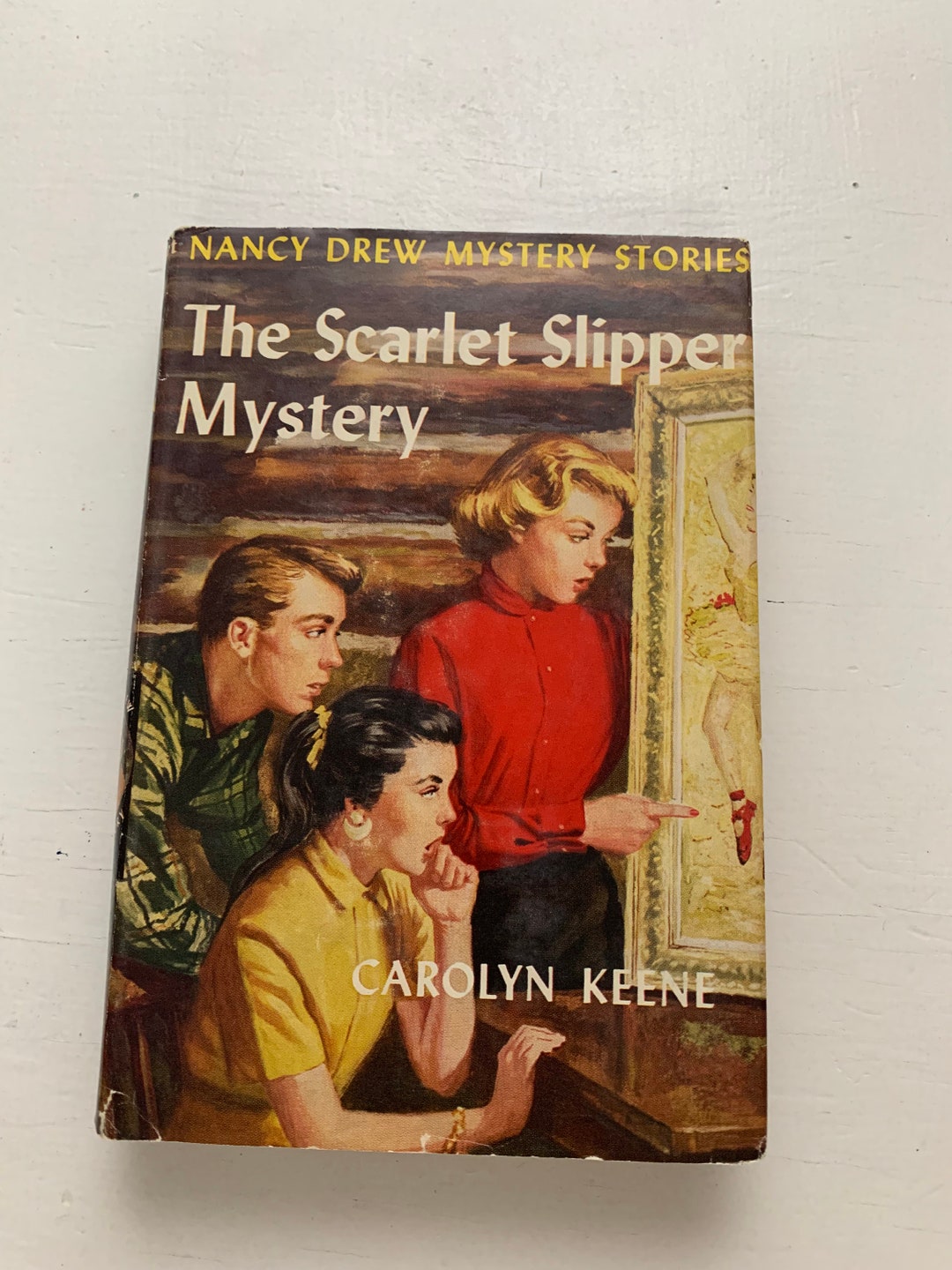 Vintage Nancy Drew Scarlet Slipper Mystery Dust Jacket 32 by - Etsy