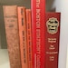 Vintage Book Stack / Red Books /shades of Red Book Decor Lot / Book ...