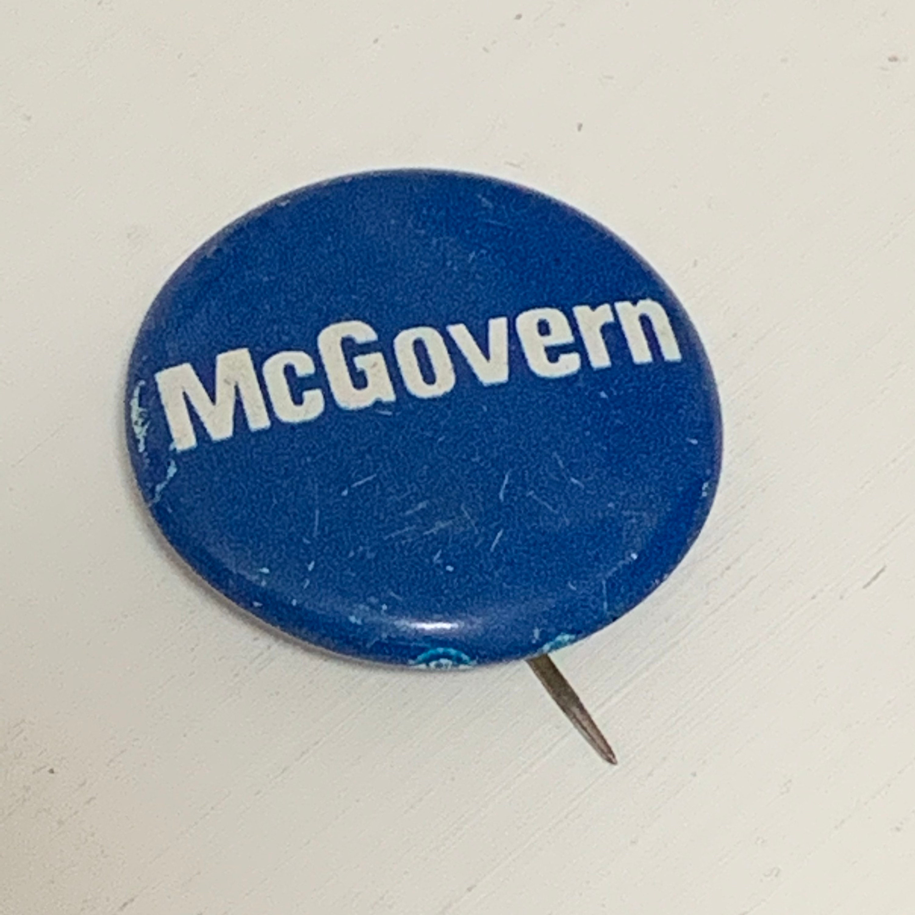 George Mcgovern 1972 Vintage Pinback Button / Vintage Campaign Pin ...