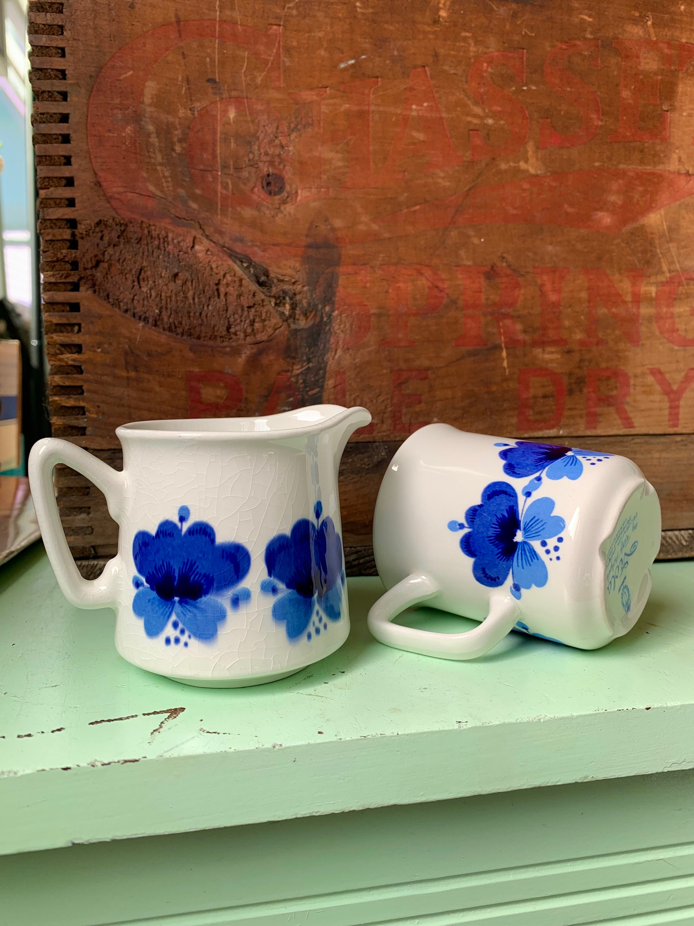 Vintage Stavangerflint Rolf Froyland Viola Mugs and Creamer 1950s ...