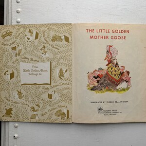 Vintage Little Golden Mother Goose 75 Favorite Rhymes Feodor ...
