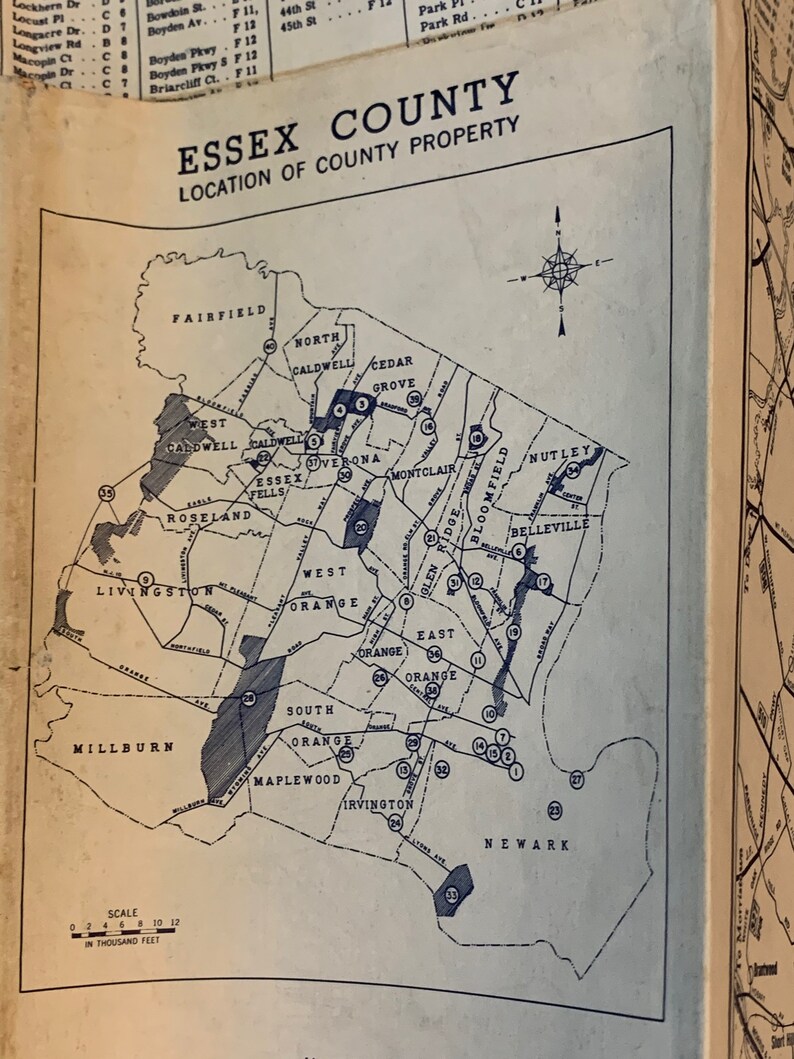 Vintage Fold Out Map / 1976 Street and Road Map of Essex | Etsy