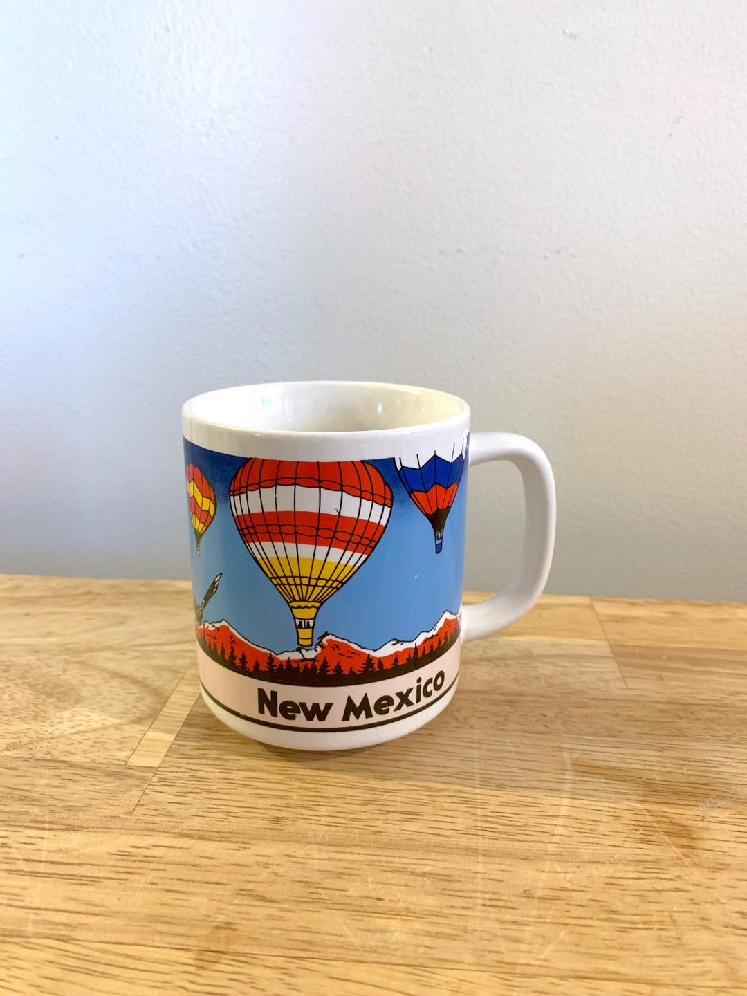 Vintage New Mexico Mug Hot Air Balloons | State Souvenir Mug | Ceramic ...