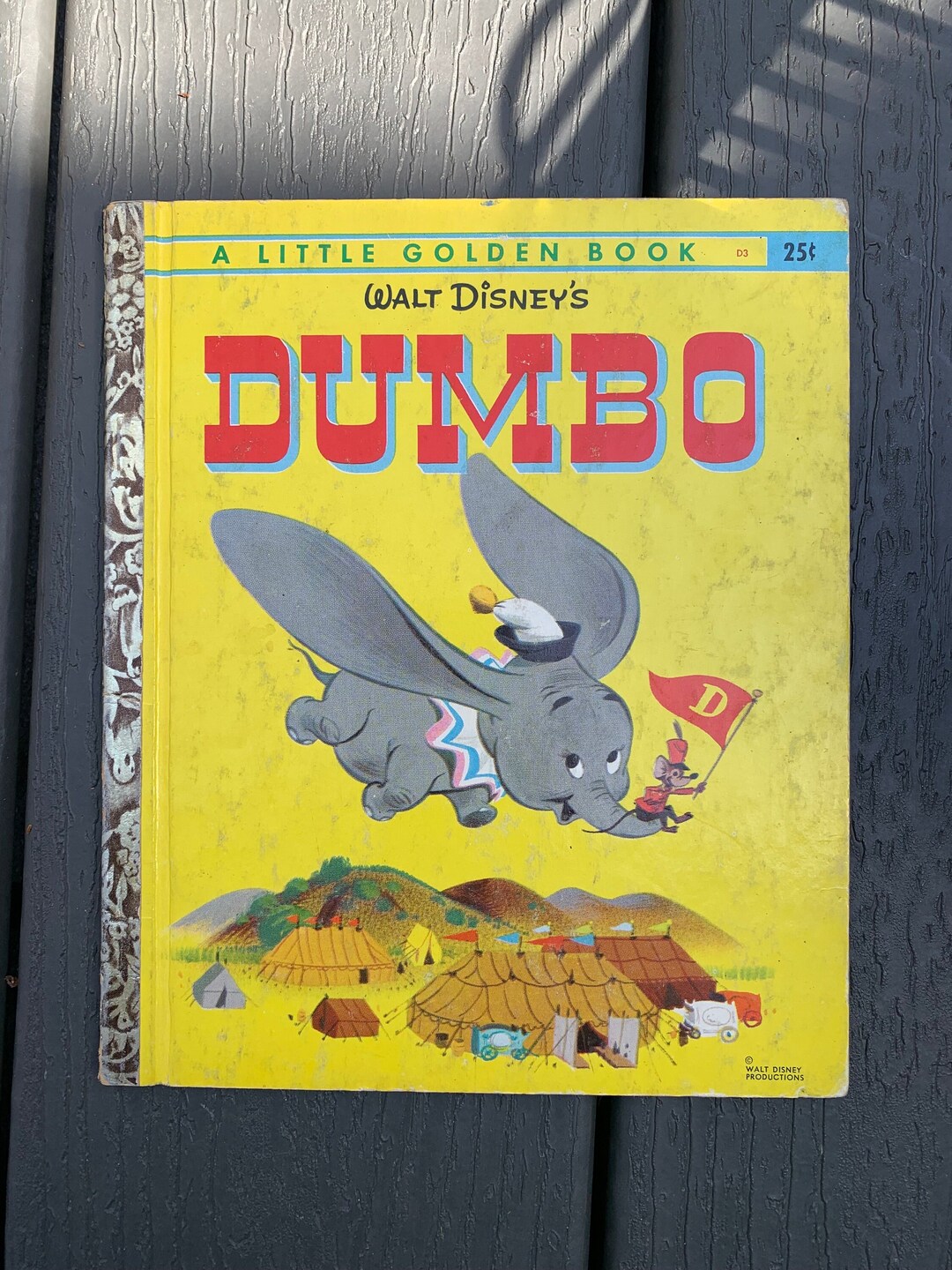 Vintage Little Golden Book 25 Cent Cover / Walt Disney's Dumbo Walt ...