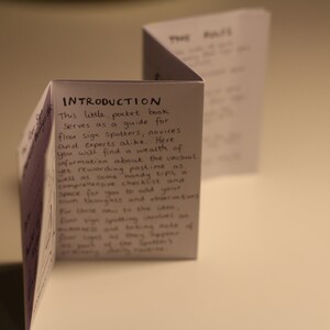 Tiny Art Zine, Mini-zine, Funny Zine, Yellow Zine, Artist Book, Foldout ...